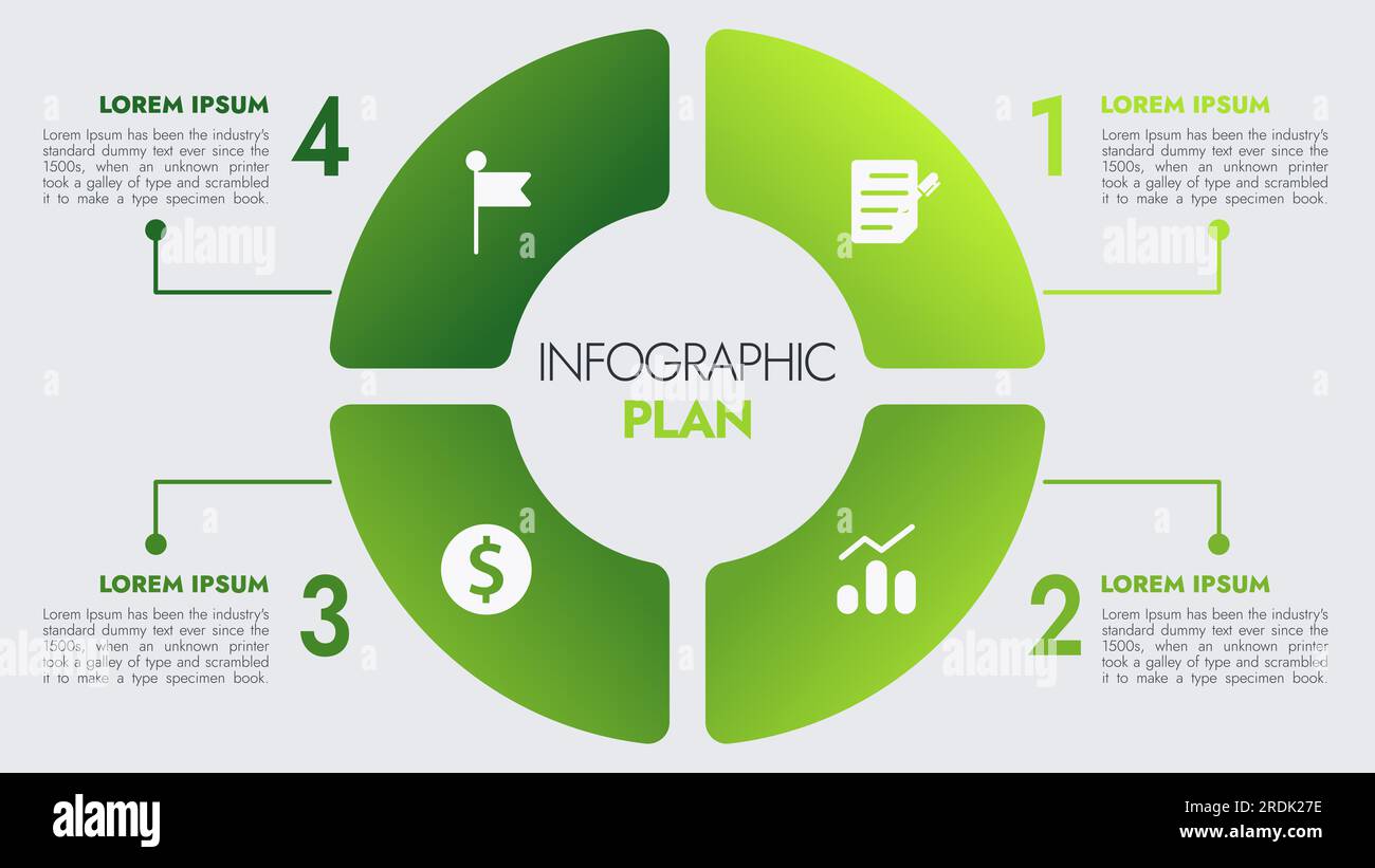 Infographic template for presentations and features data visualization ...