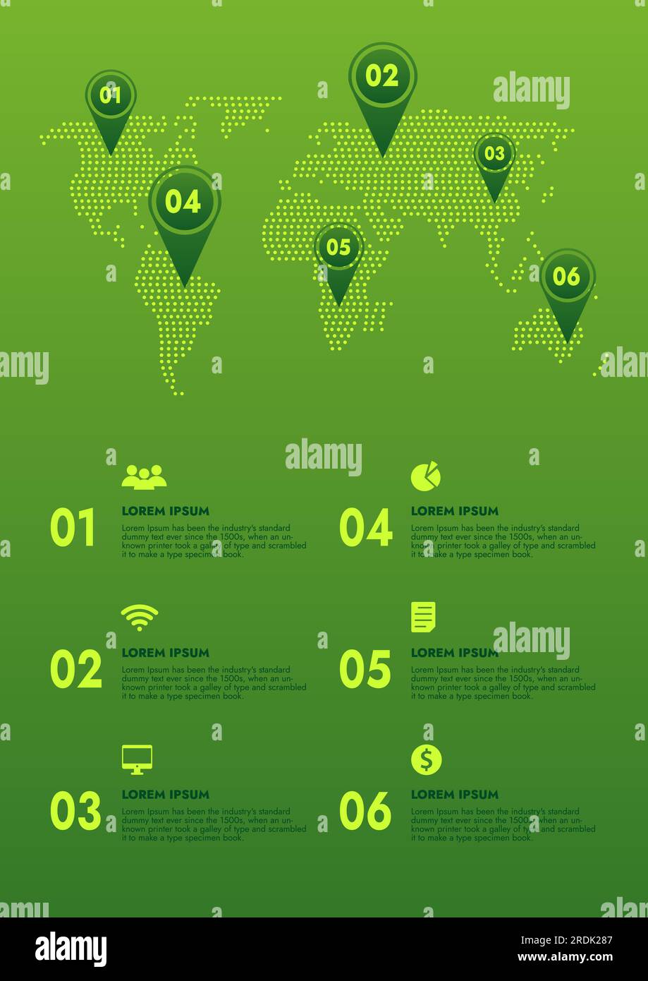 Infographic template for presentations and features data visualization ...