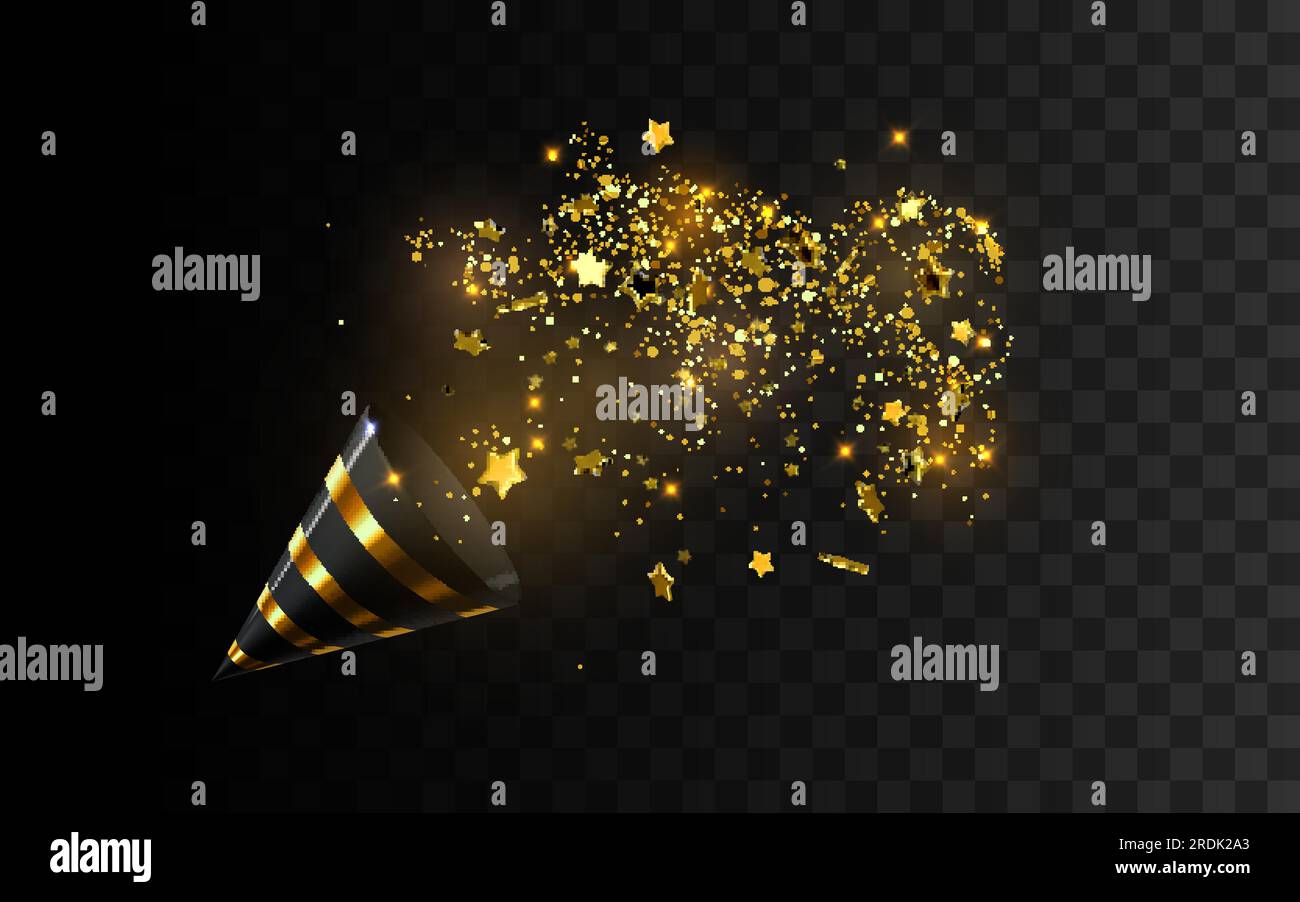 Party popper burst Stock Vector Images - Alamy