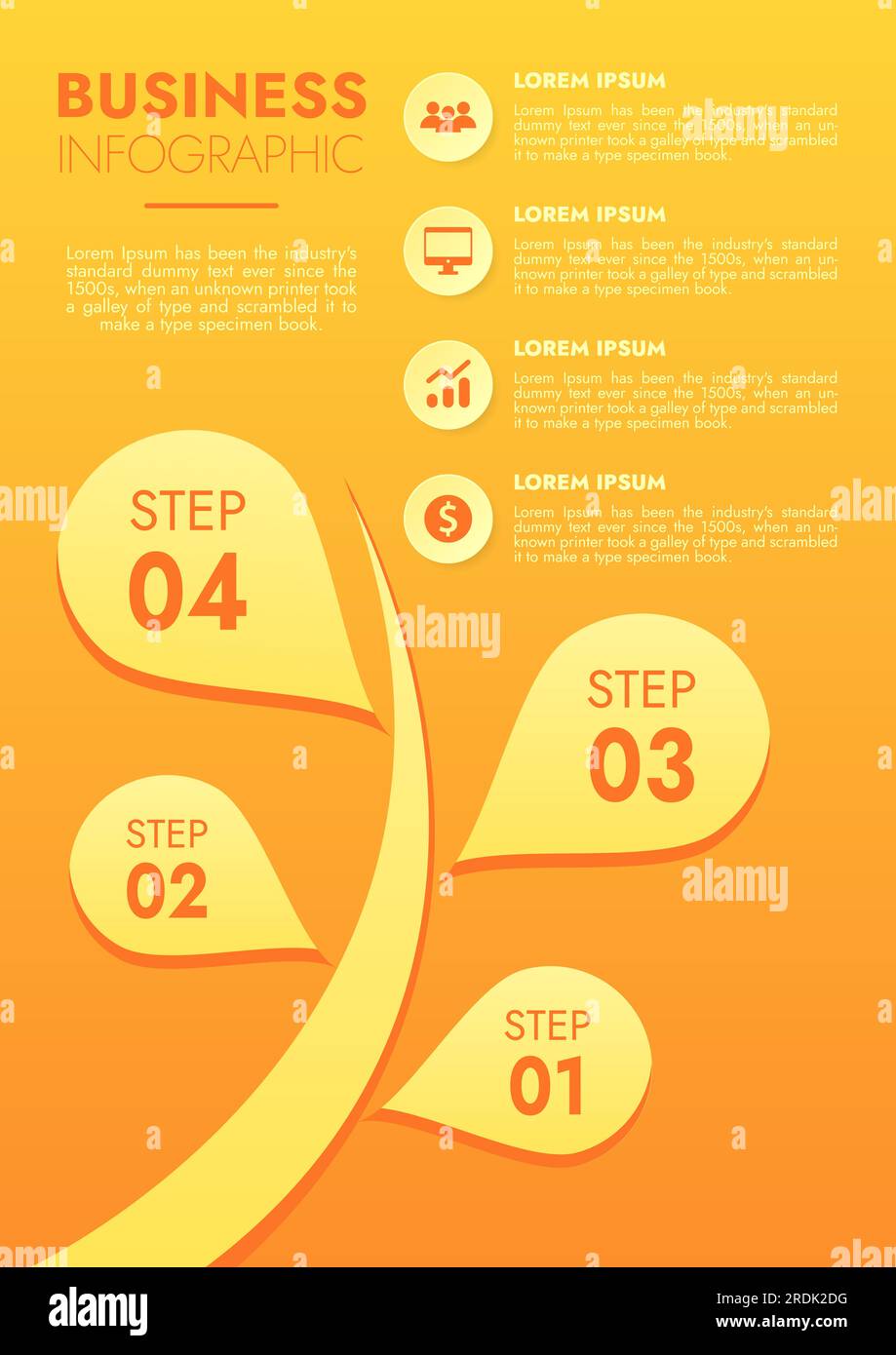 Infographic template for presentations and features data visualization ...