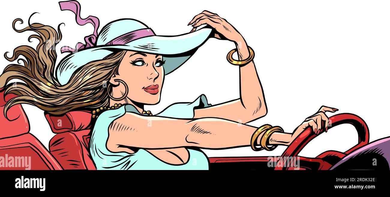 Fashion and girls are always together. A wealthy woman travels the ...