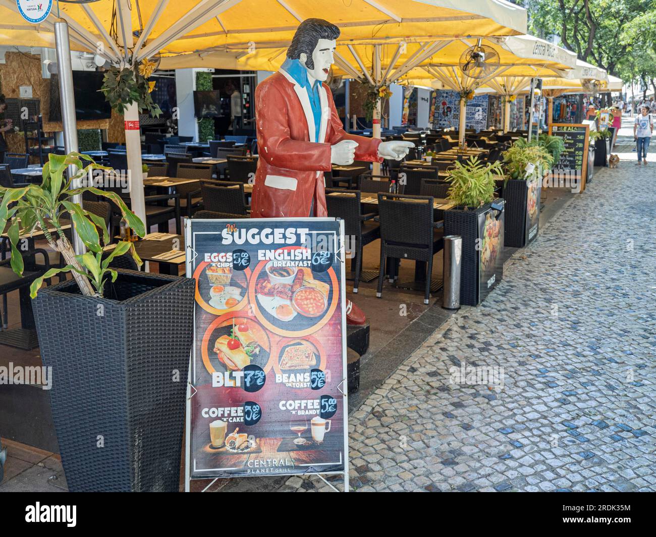 English breakfast sign Albufiera Portugal Stock Photo - Alamy