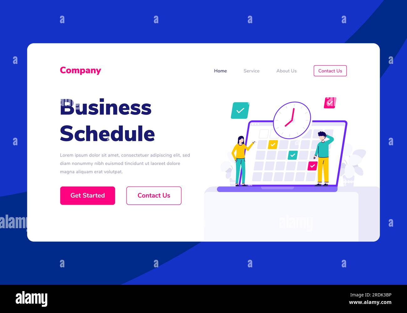 Template landing page Stock Vector Images - Alamy