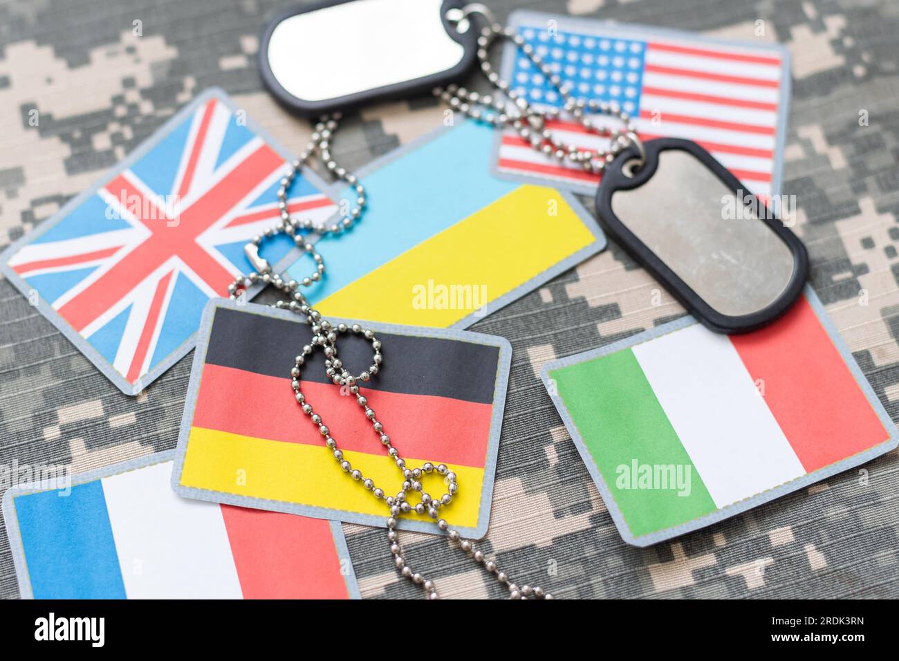 British and Ukrainian flags. Help of Great Britain to Ukraine in the ...