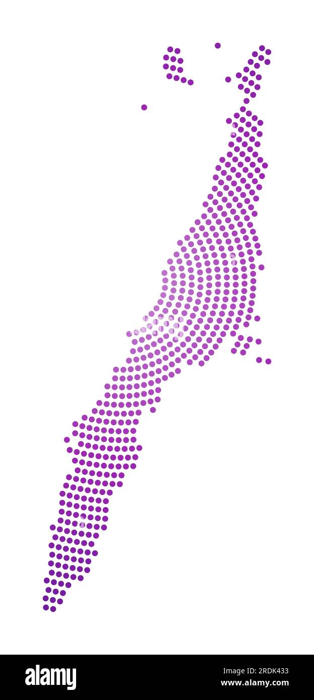 Cebu dotted map. Digital style shape of Cebu. Tech icon of the island ...