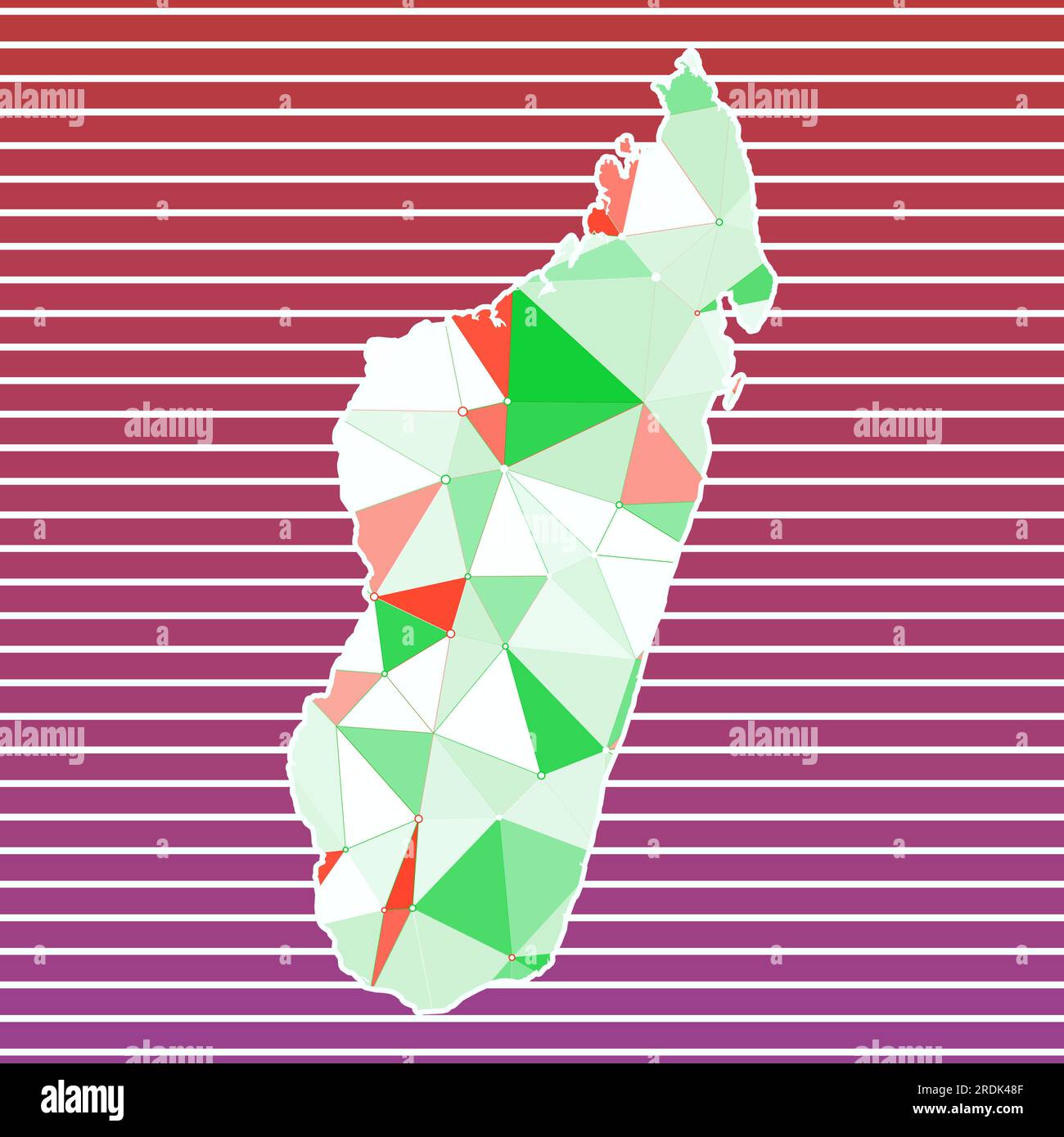 Madagascar vector illustration. Madagascar design on gradient stripes ...