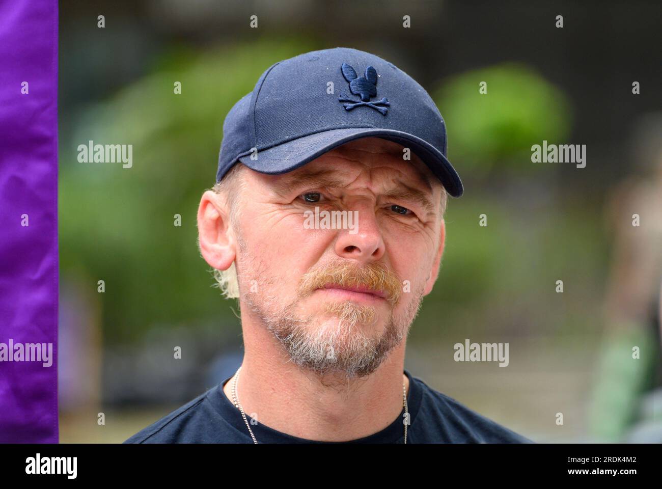 Simon Pegg (English actor) at an EQUITY event in Leicester Square ...
