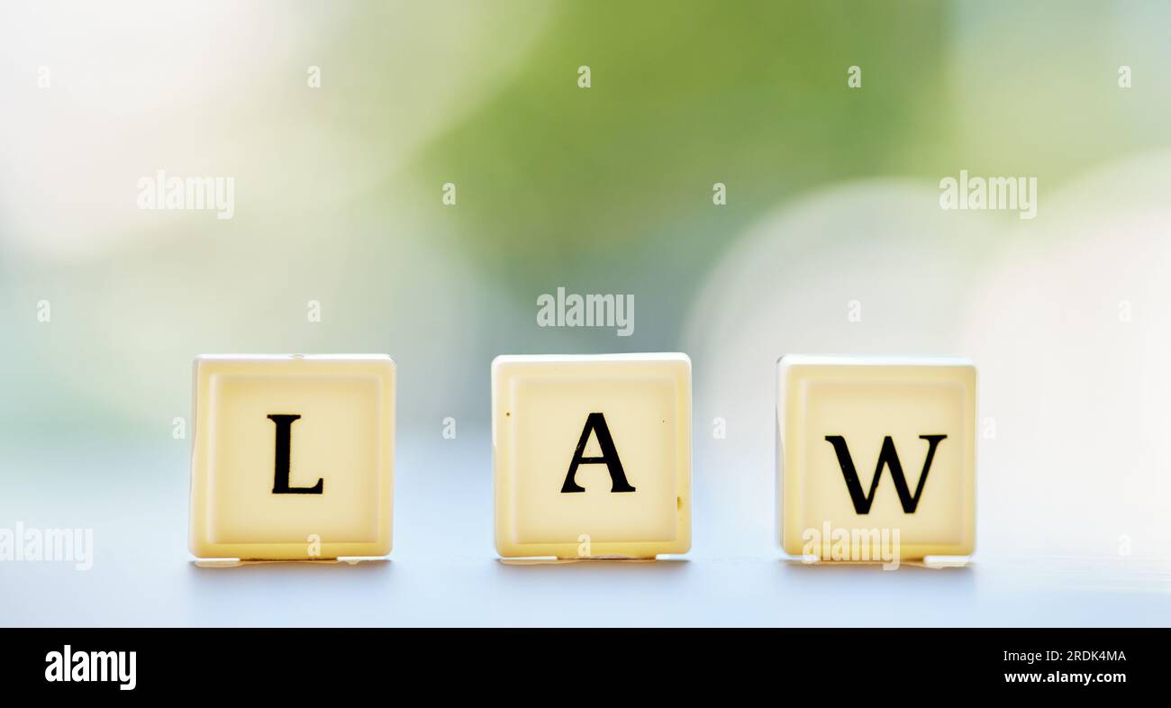 Letter of law hi-res stock photography and images - Alamy