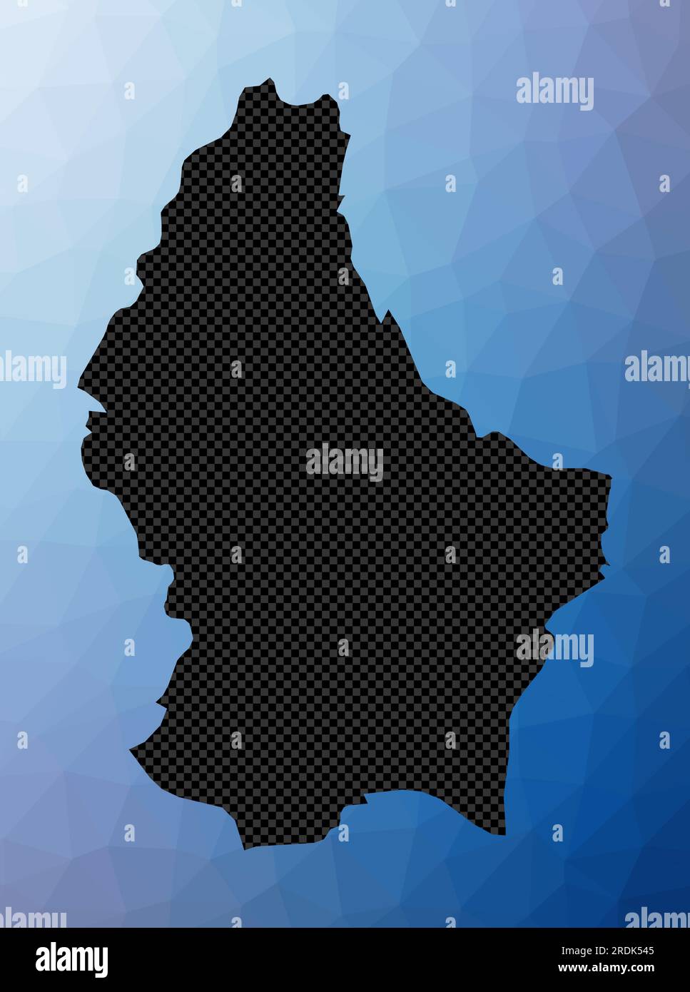 Luxembourg geometric map. Stencil shape of Luxembourg in low poly style ...