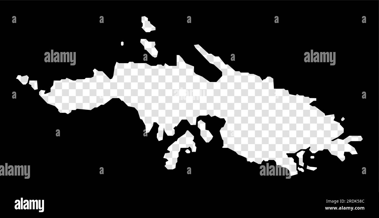 Stencil map of Saint Thomas. Simple and minimal transparent map of ...