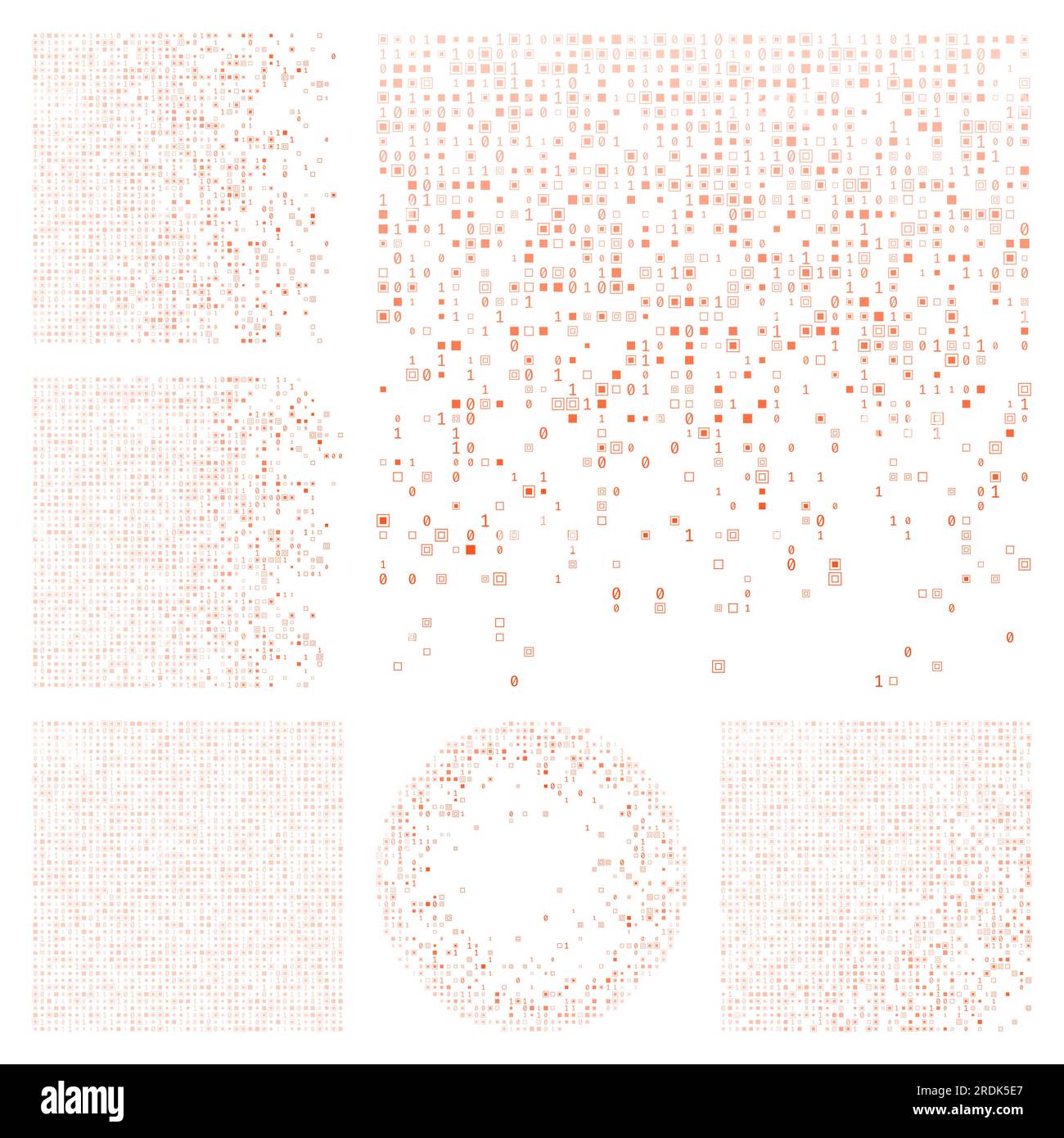 Abstract Technology Background. Deep orange color theme backgrounds ...