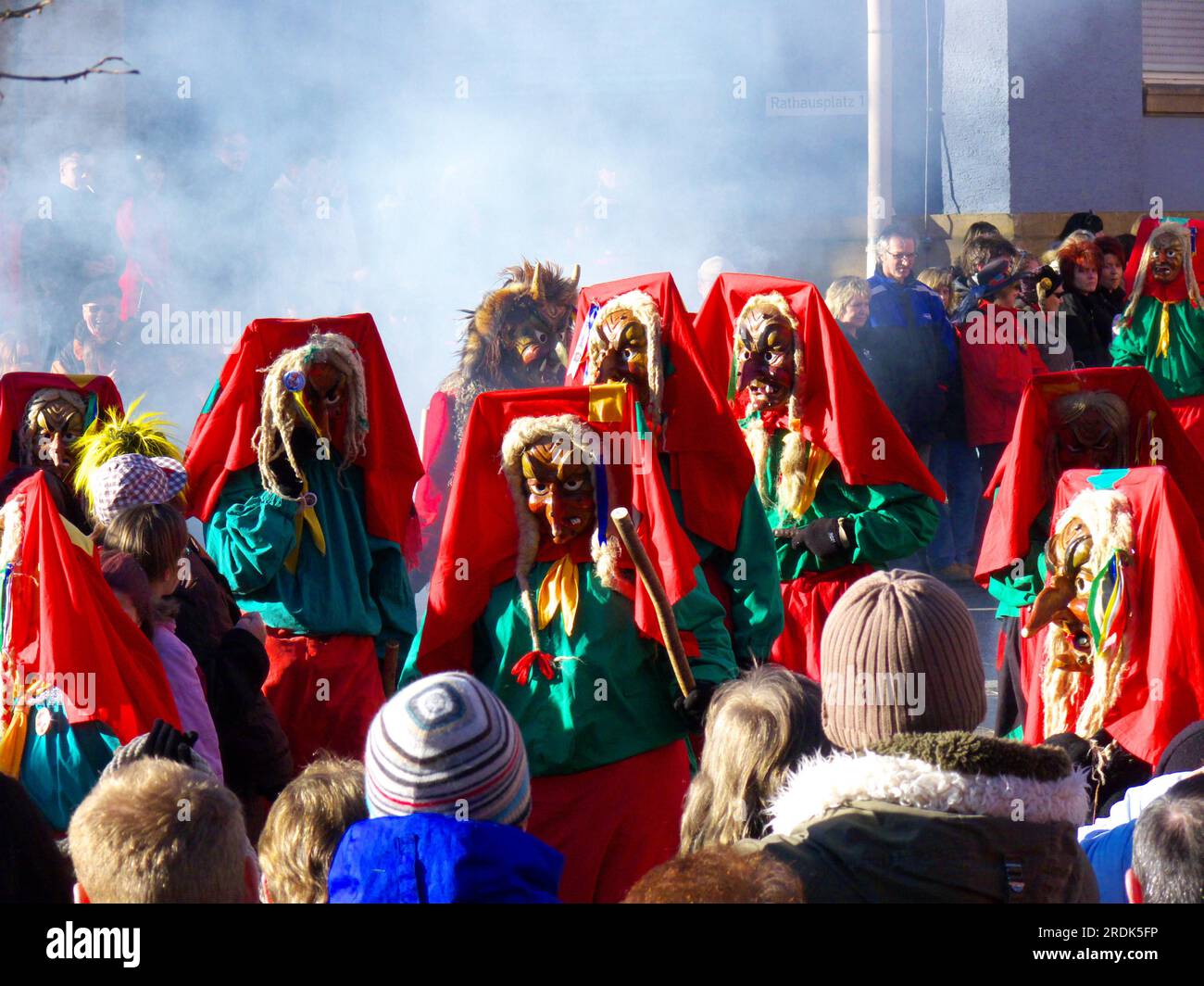 Carnival procession in Donaueschingen Witches Black Forest-Baar. Bad ...