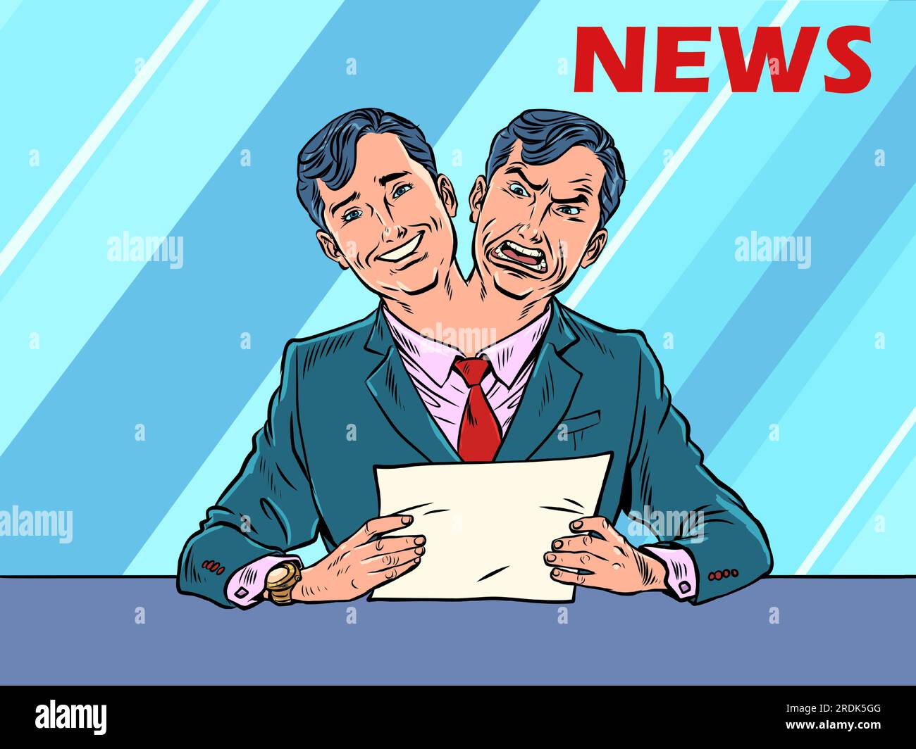 Duplicity of the media towards themselves and their viewers. The mask ...