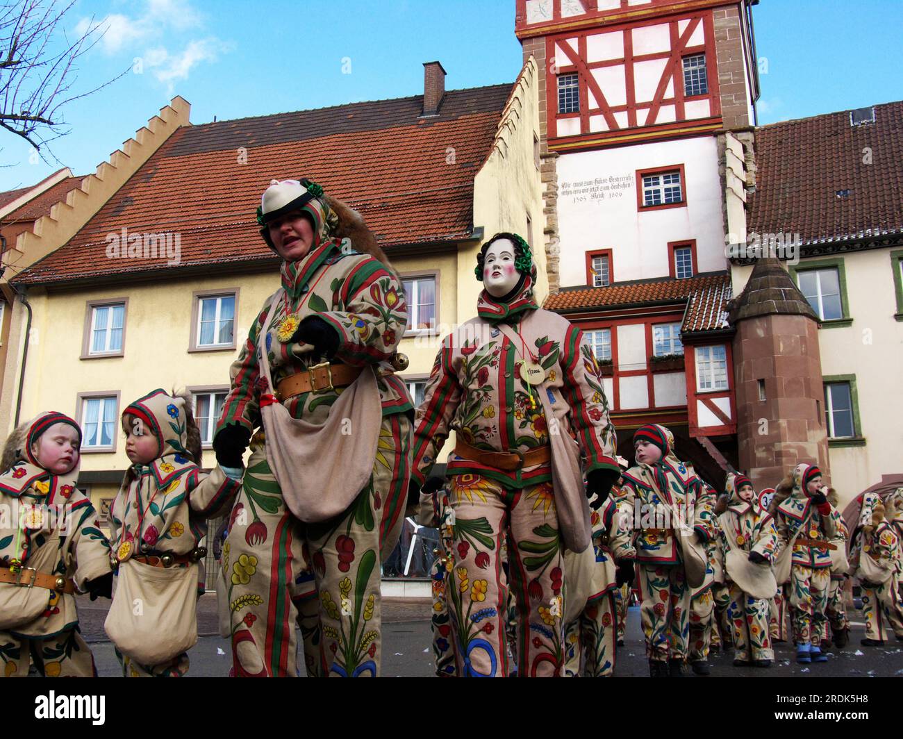 Carnival procession in Braeunlingen Black Forest-Baarkreis Bad. -Wuertt ...
