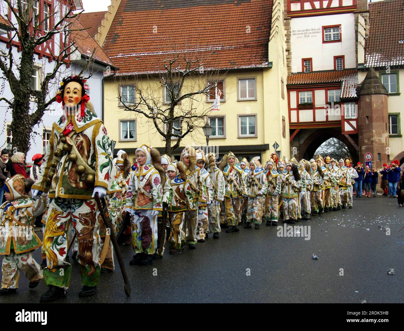 Carnival procession in Braeunlingen Black Forest-Baarkreis Bad. -Wuertt ...