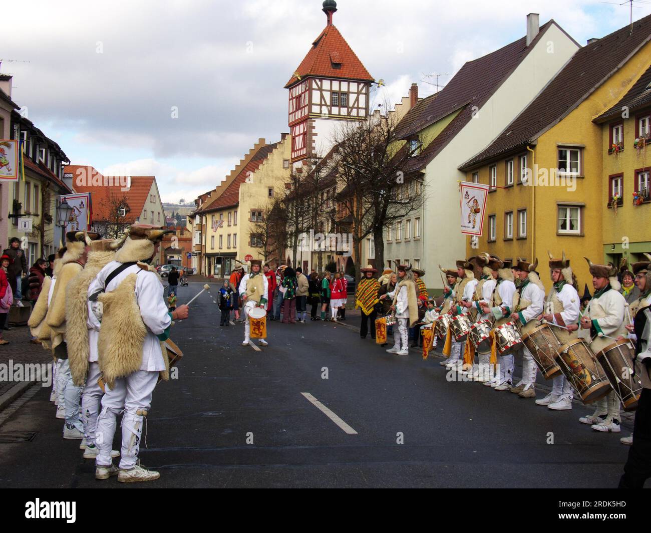 Carnival procession in Braeunlingen Black Forest-Baarkreis Bad. -Wuertt ...