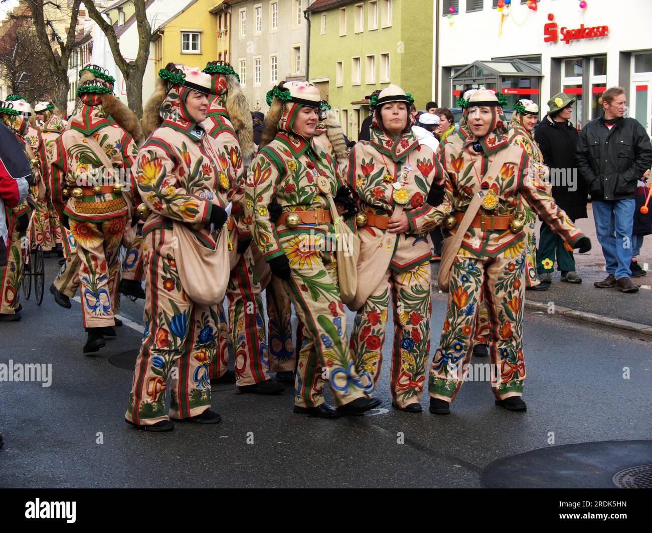 Carnival procession in Braeunlingen Black Forest-Baarkreis Bad. -Wuertt ...