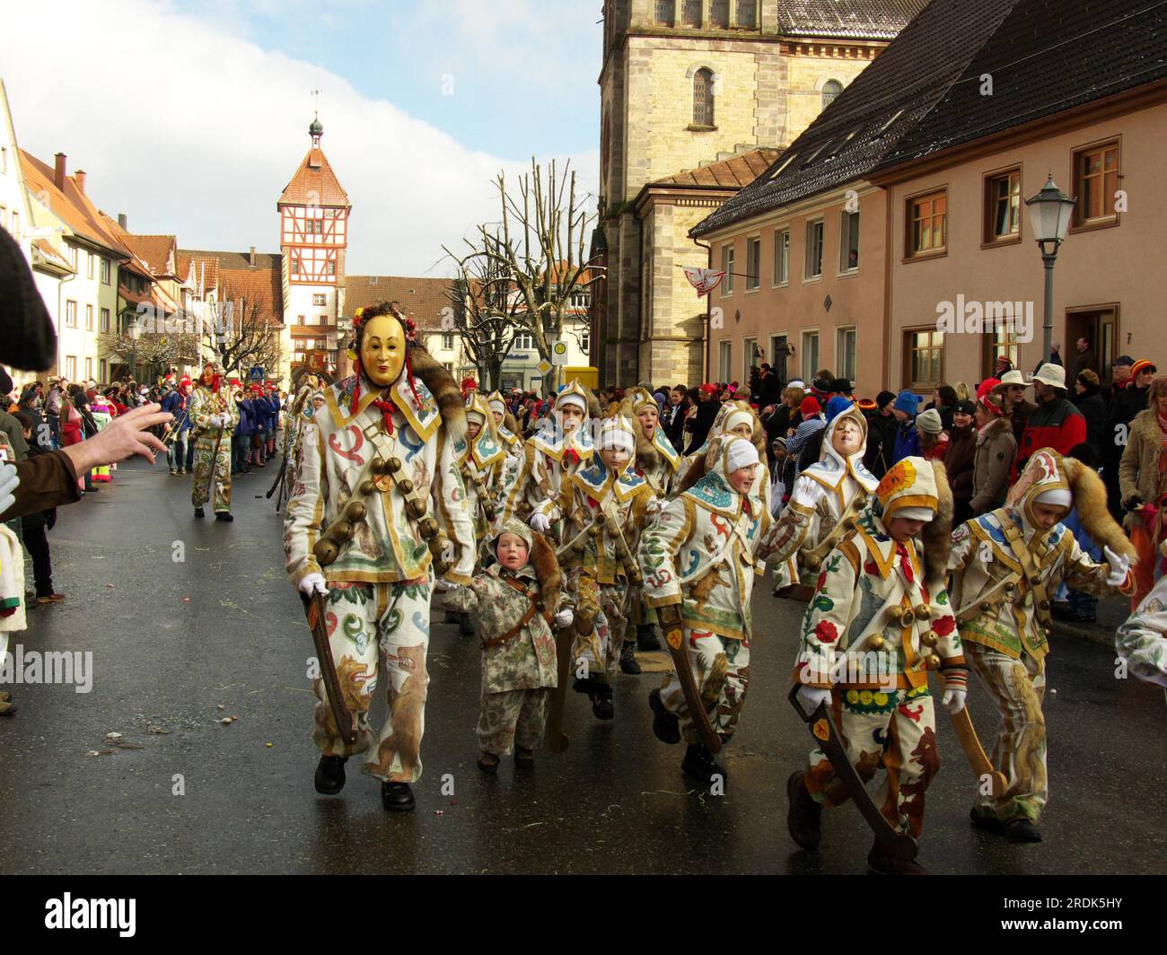 Carnival procession in Braeunlingen Black Forest-Baarkreis Bad. -Wuertt ...