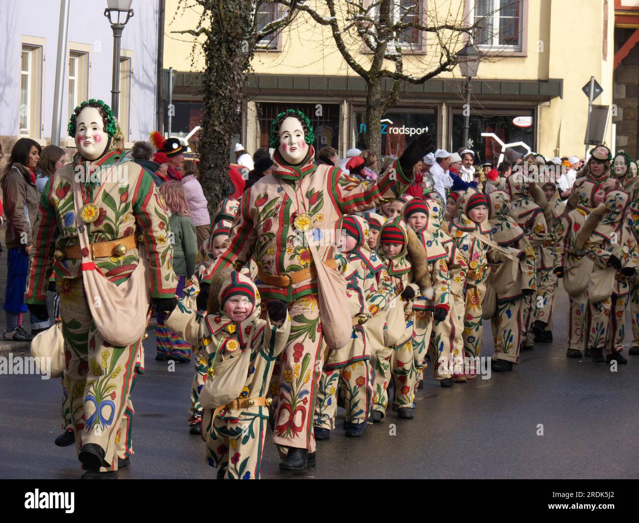 Carnival procession in Braeunlingen Black Forest-Baarkreis Bad. -Wuertt ...