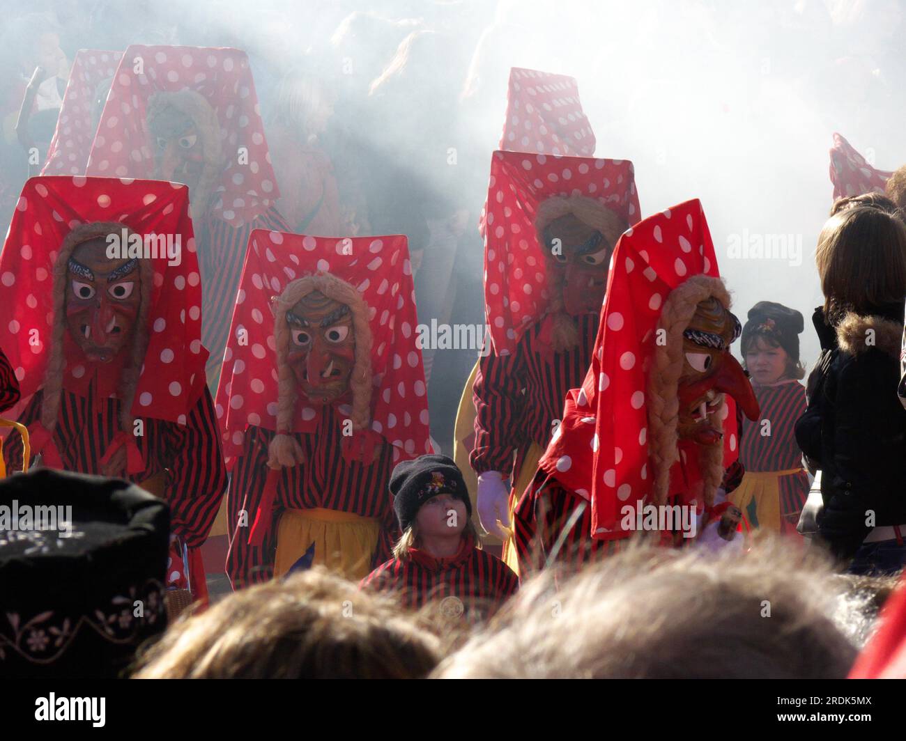 Carnival procession in Wolterdingen, Black Forest-Baarkreis. BRD ...