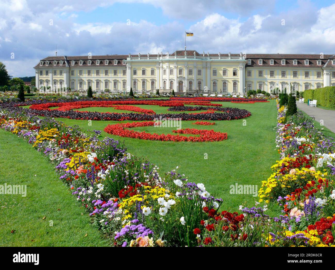 Various perennial flowers, Bluehendes Barock, Residenzschloss ...