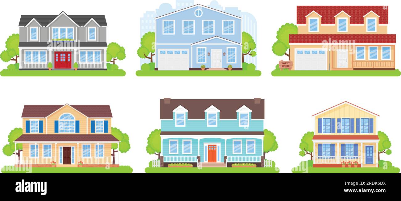 Front yard stairs Stock Vector Images - Alamy