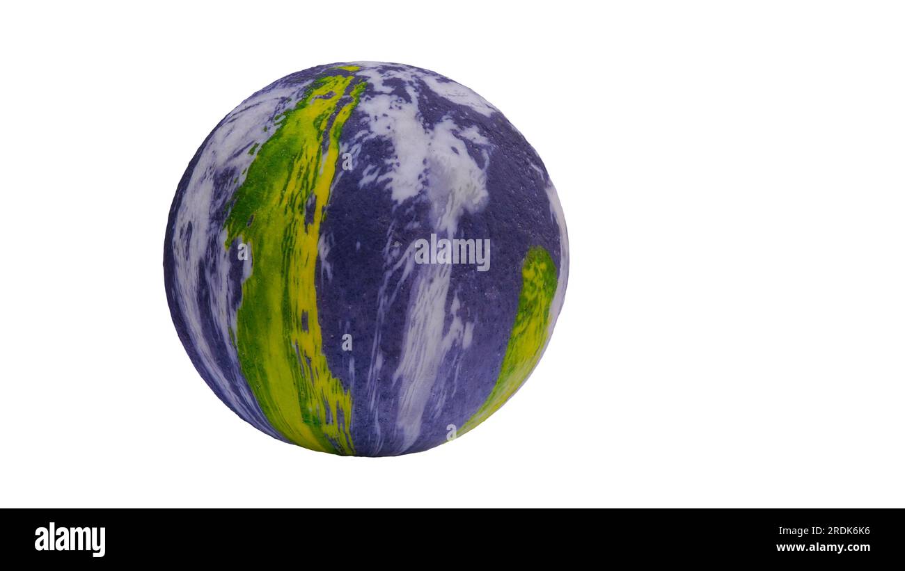 Planet earth ball isolated on white background. Europe with Africa view ...