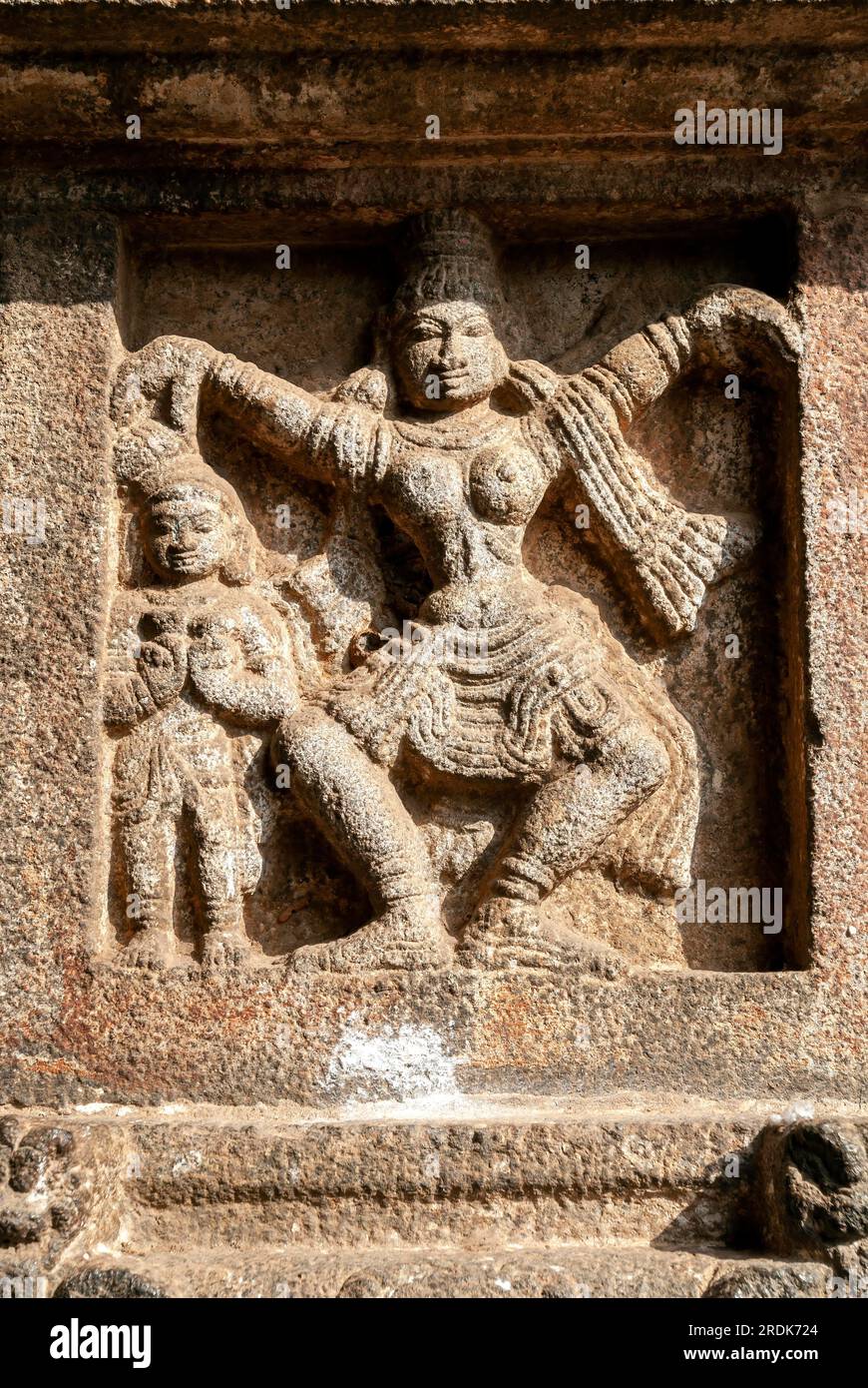 The gopura wall shows all 108 dance postures from the Natya Shastra in Thillai Nataraja temple ...