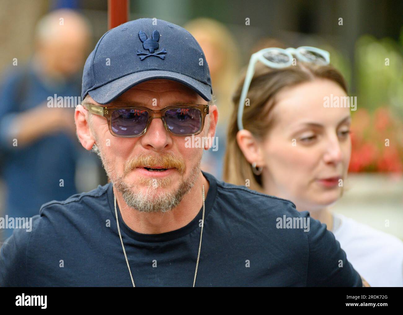 Simon Pegg (English actor) at an EQUITY event in Leicester Square ...
