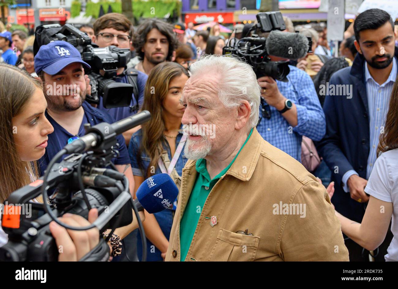 Brian Cox (Scottish actor) at an EQUITY event in Leicester Square ...