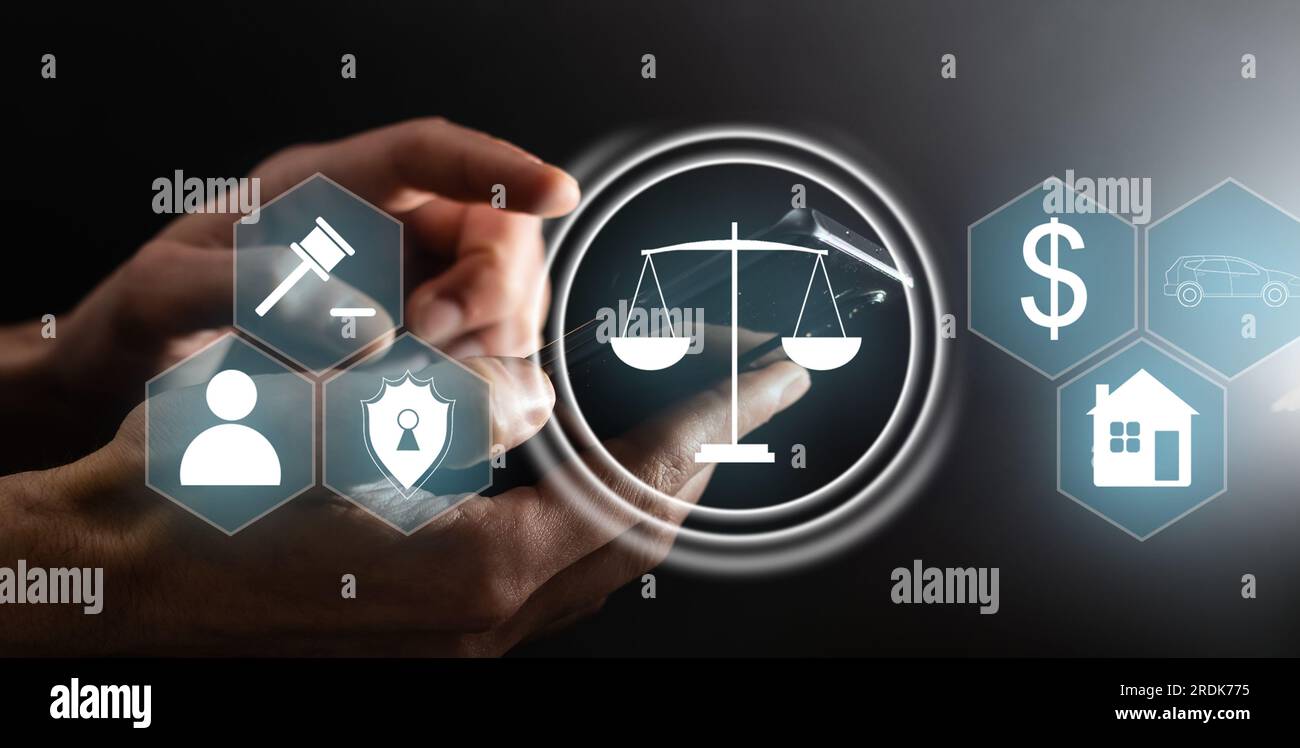 Legal law concept image Scales of Justice Stock Photo - Alamy