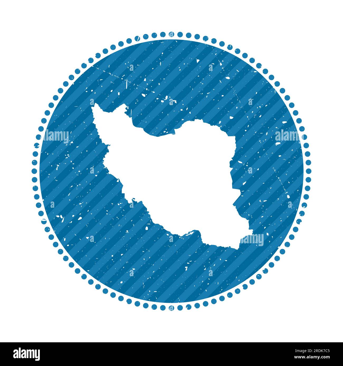 Iran striped retro travel sticker. Badge with map of country, vector ...