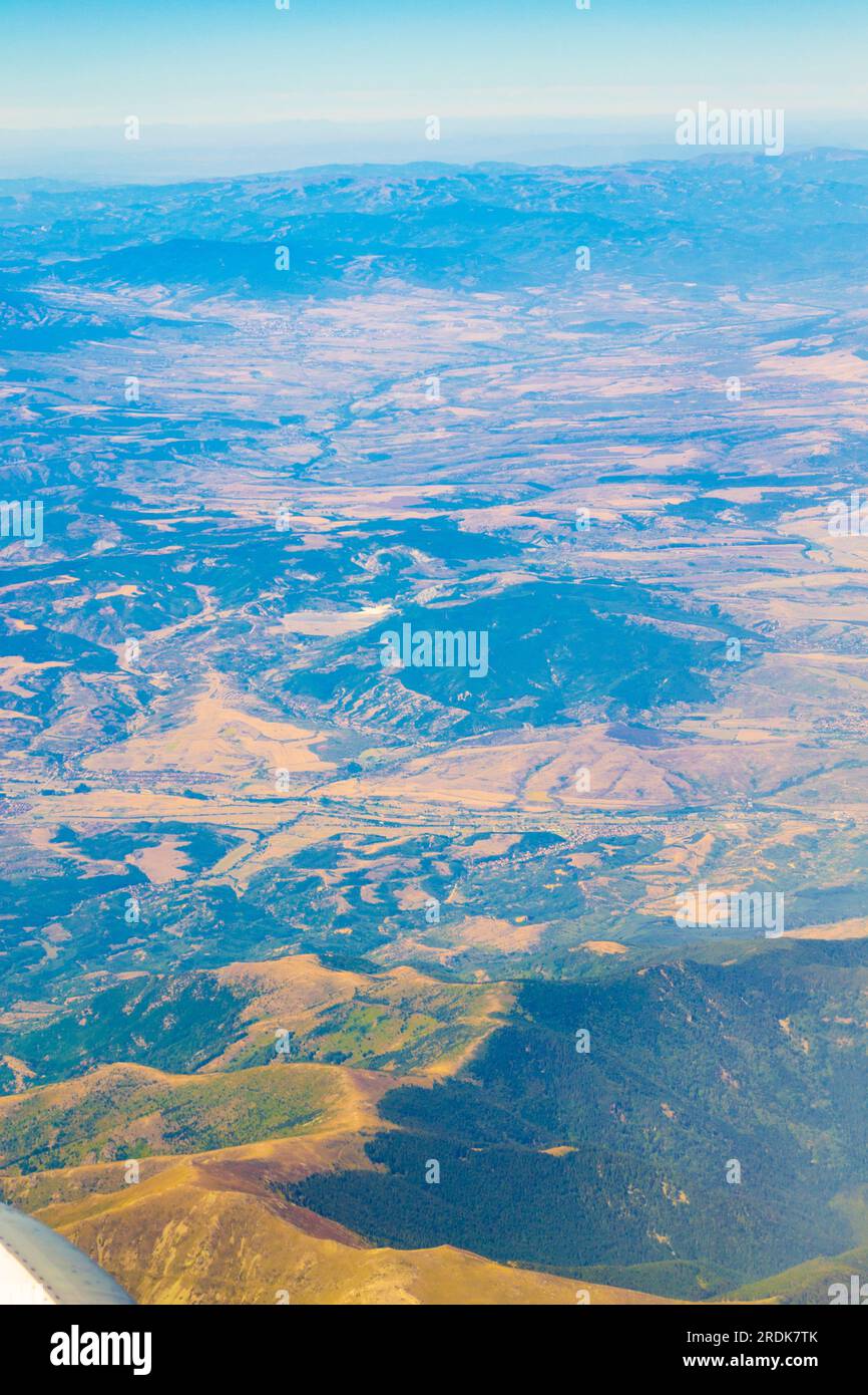 Aerial fly above balkan forest hi-res stock photography and images - Alamy