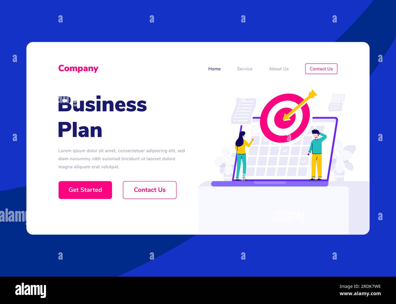 Business plan vector hi-res stock photography and images - Alamy