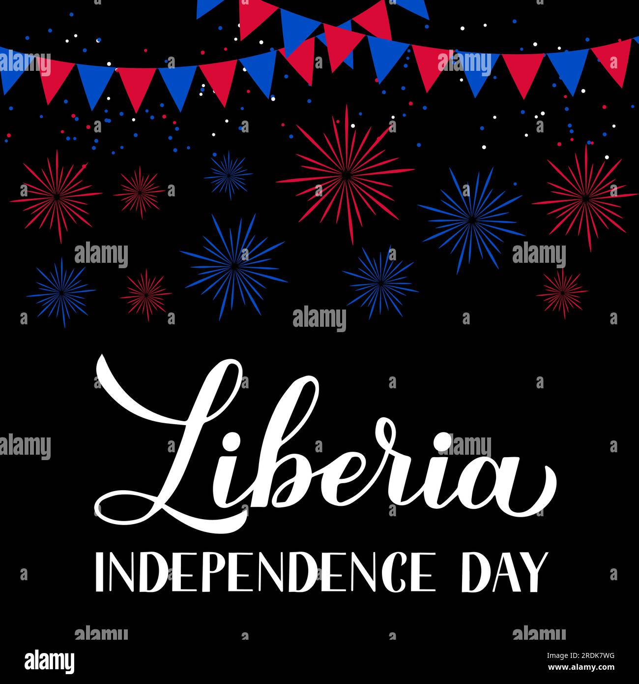 Liberia Independence Day typography poster. National holiday on July 26 ...