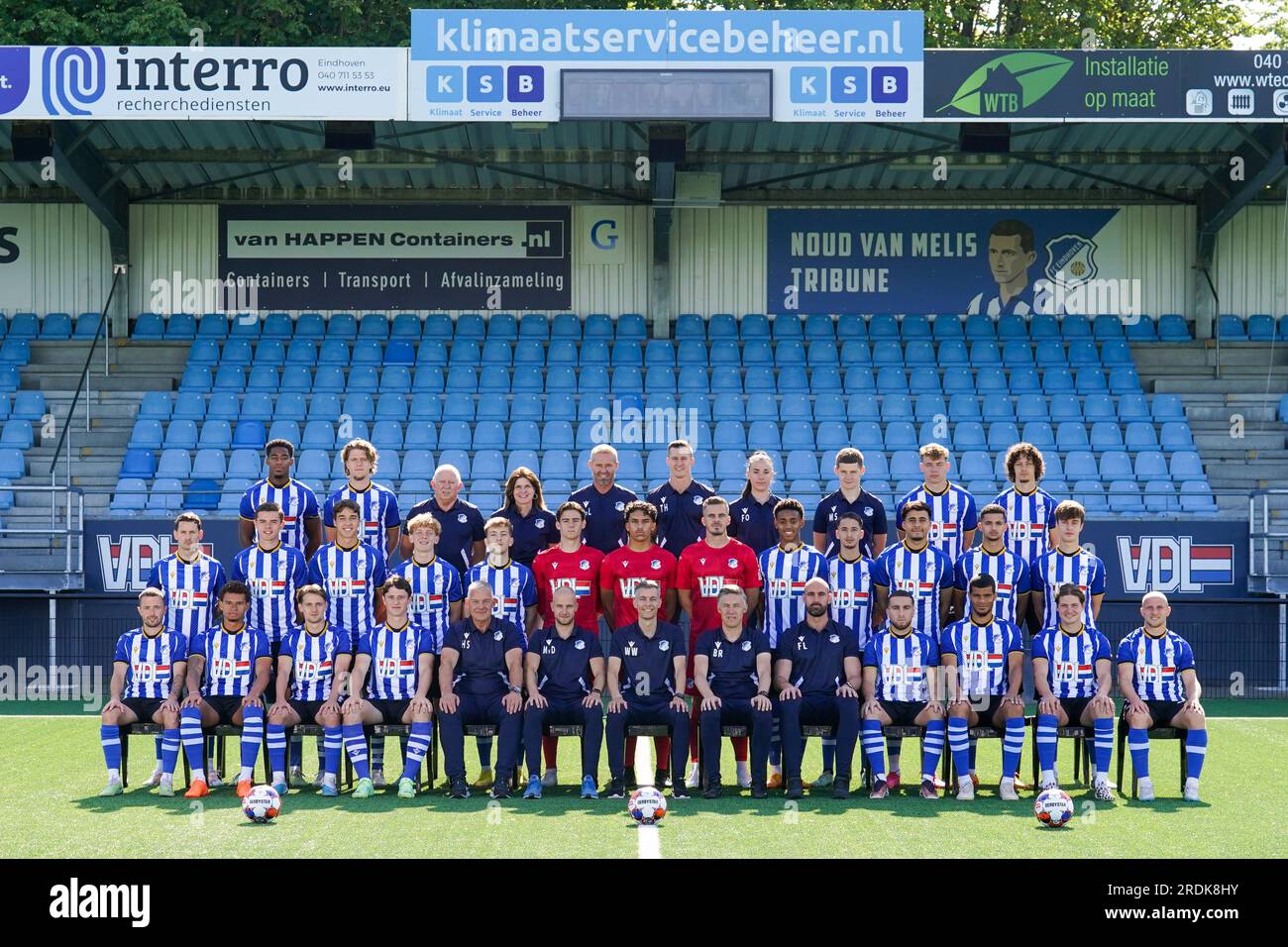 EINDHOVEN, NETHERLANDS - JULY 18: Teamphoto with top row: Collin ...