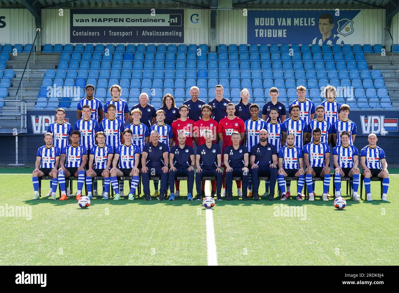 EINDHOVEN, NETHERLANDS - JULY 18: Teamphoto with top row: Collin ...