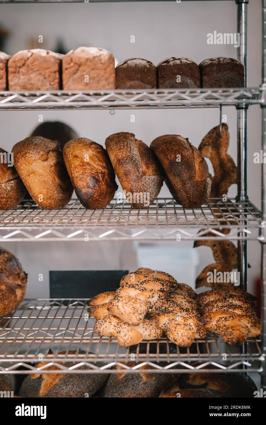 Industrial bread racks hi-res stock photography and images - Alamy