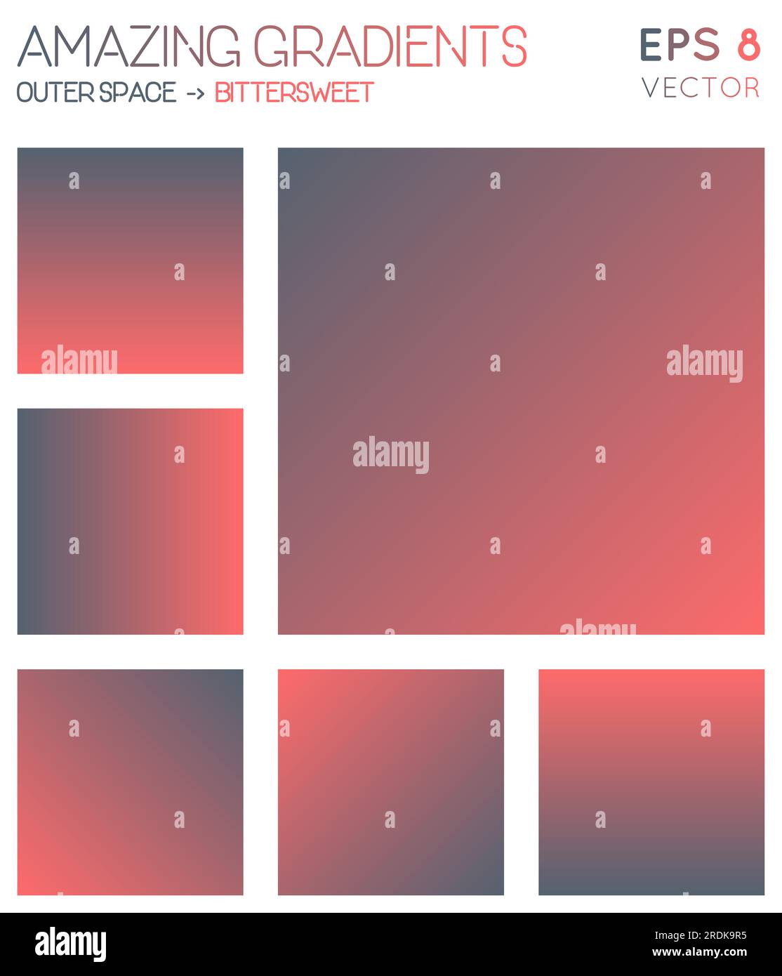 Colorful gradients in outer space, bittersweet color tones. Actual ...