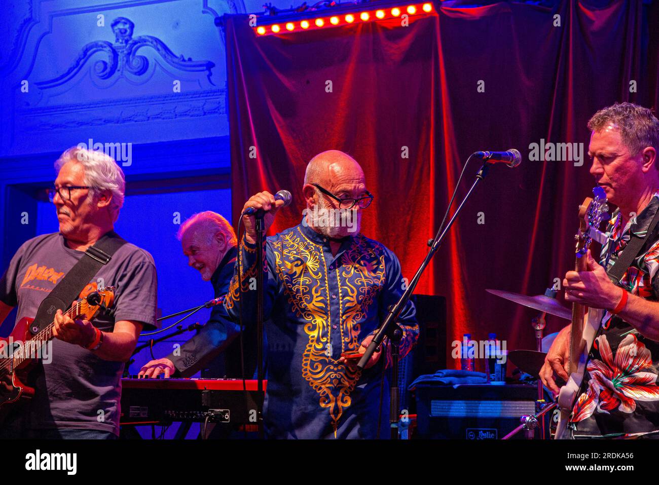 Comedian Keith Allen performs with The Blockheads at Bush Hall in ...