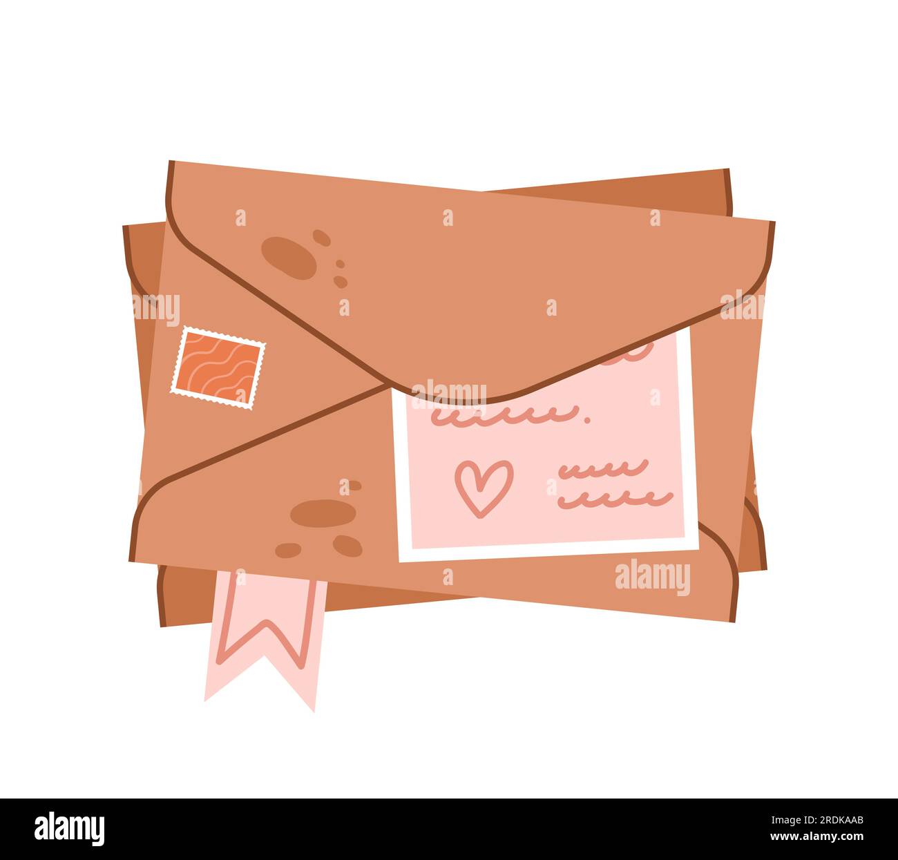 Stack of letters. Postcrossing, sending postcards, envelope ...