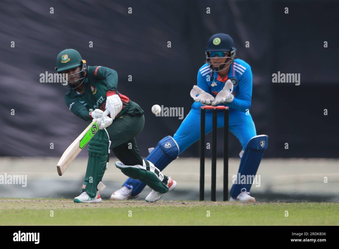 Niger Sultana Joty bats during the Bangladesh Women-India Women third ...