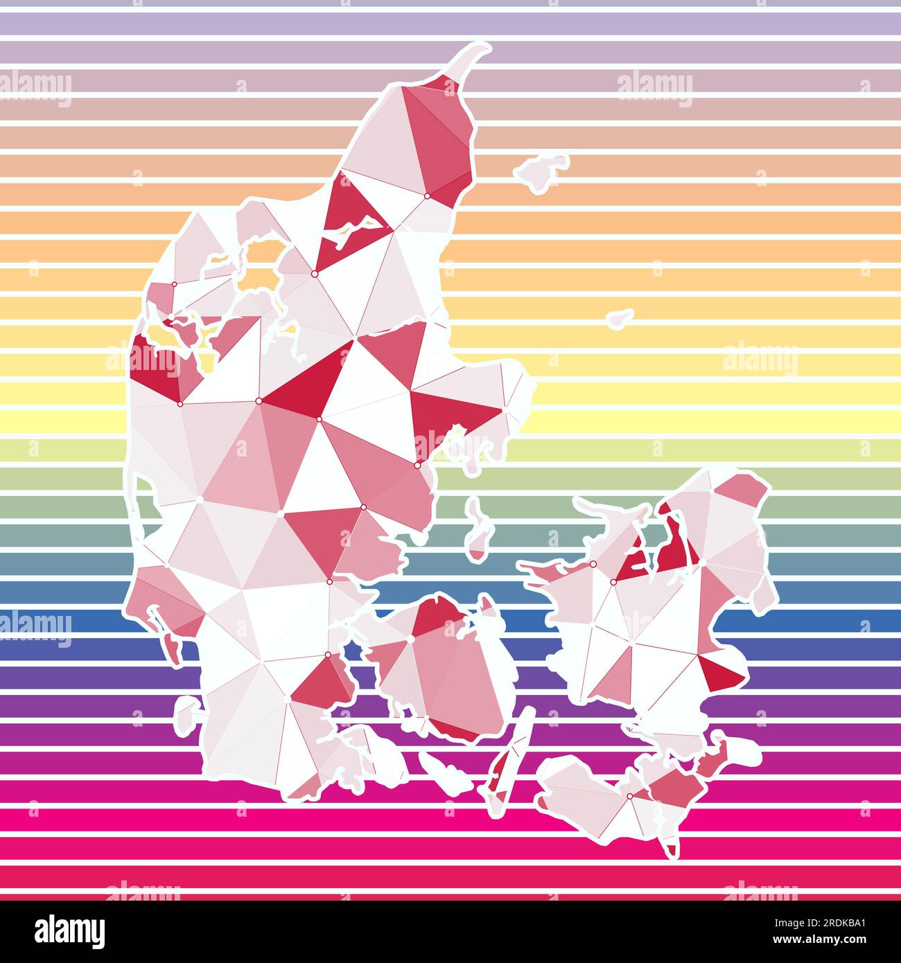 Denmark vector illustration. Denmark design on gradient stripes ...