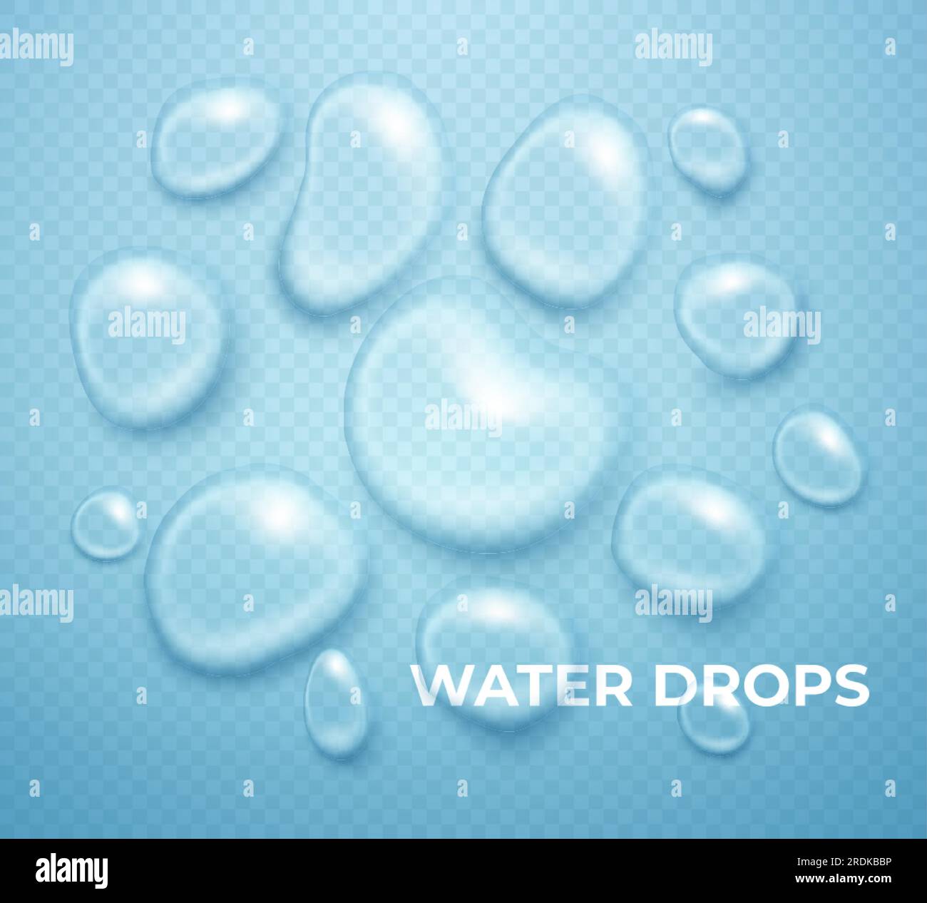 Water drop top view Stock Vector Images - Alamy