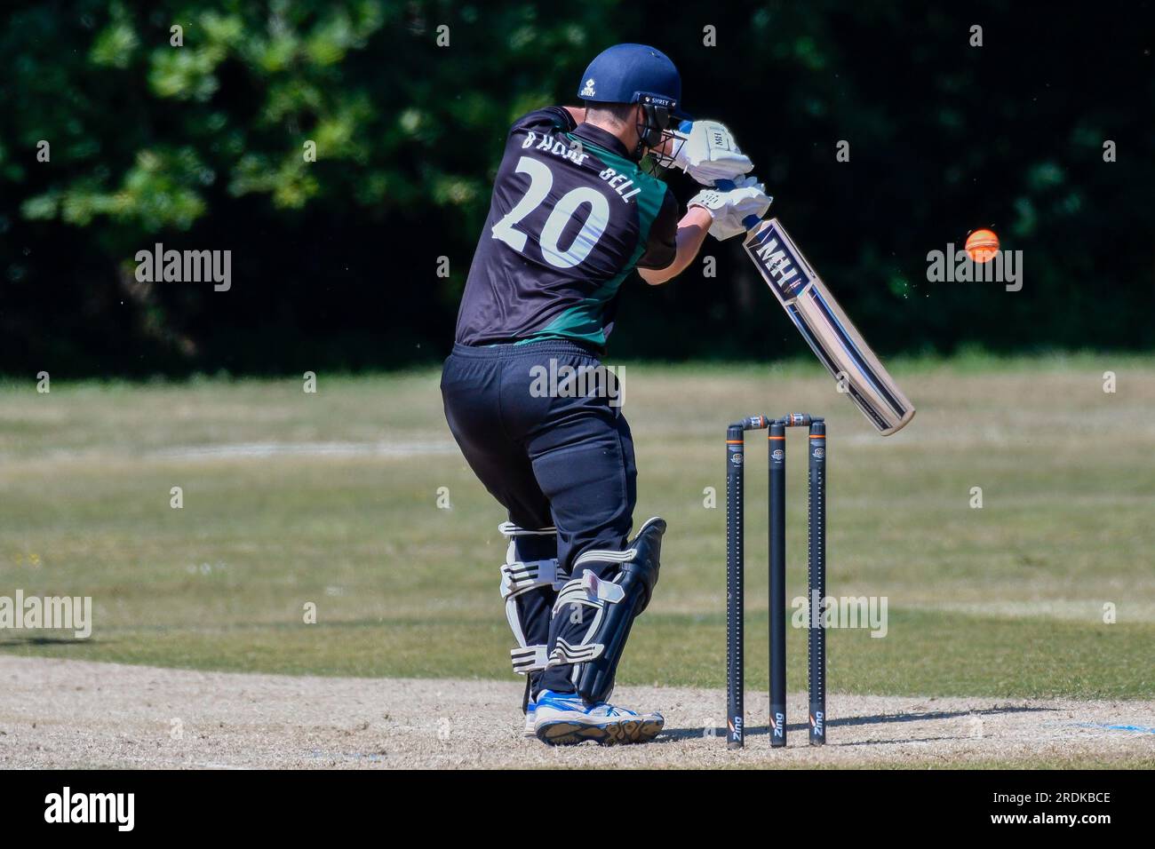 Clydach, Wales. 3 June 2023. Ben Hope-Bell of Chepstow batting during ...