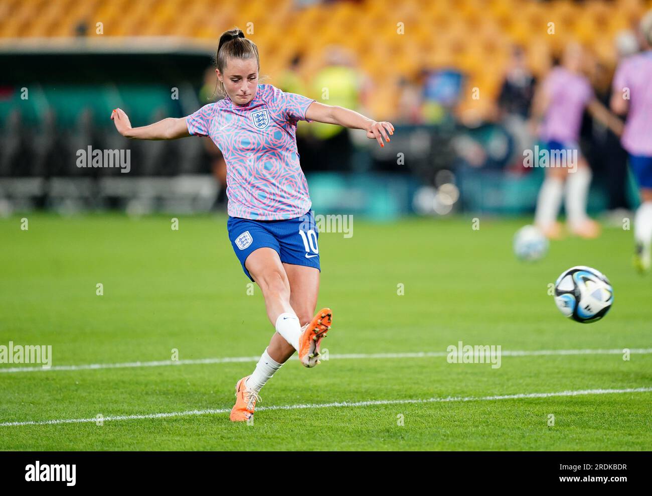 England's Ella Toone warms up prior to the FIFA Women's World Cup 2023 ...