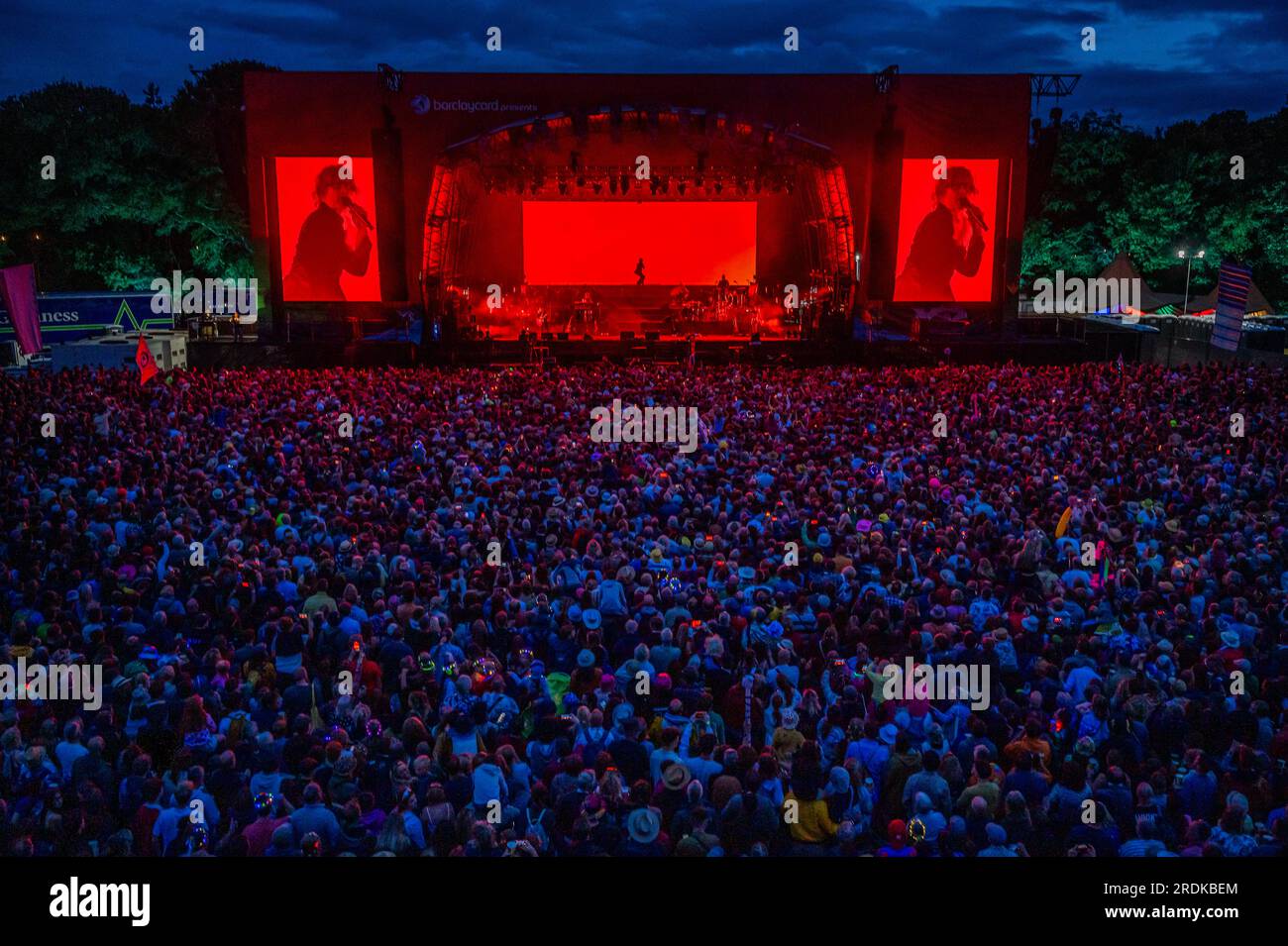 Henham Park, Suffolk, UK. 21st July, 2023. Pulp play the Obelisk arena ...