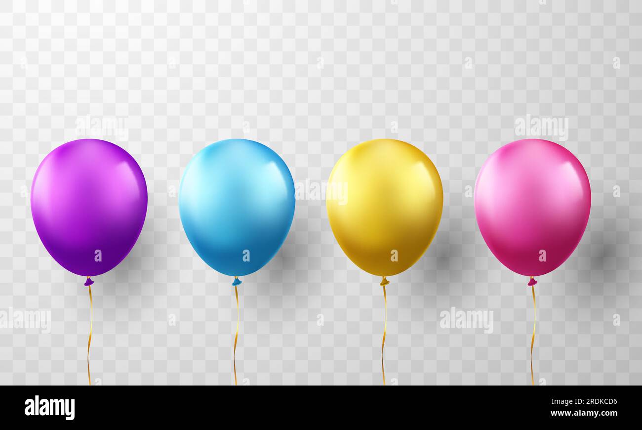 balloons Colorful celebration set background Stock Vector Image & Art ...