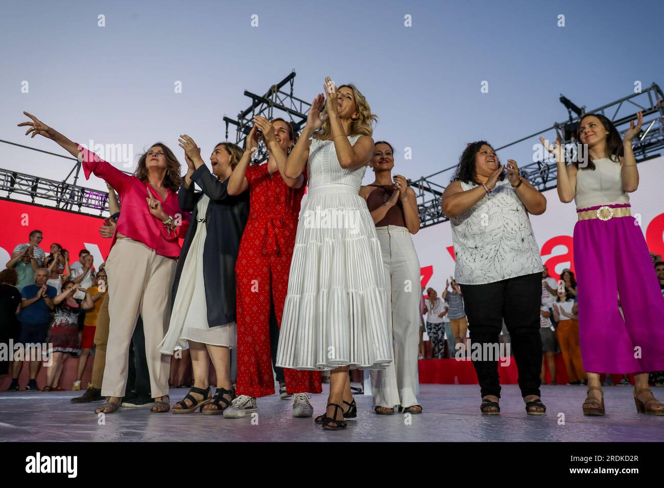 Madrid, Spain. 21st July, 2023. Yolanda Diaz, leader of the SUMAR party ...
