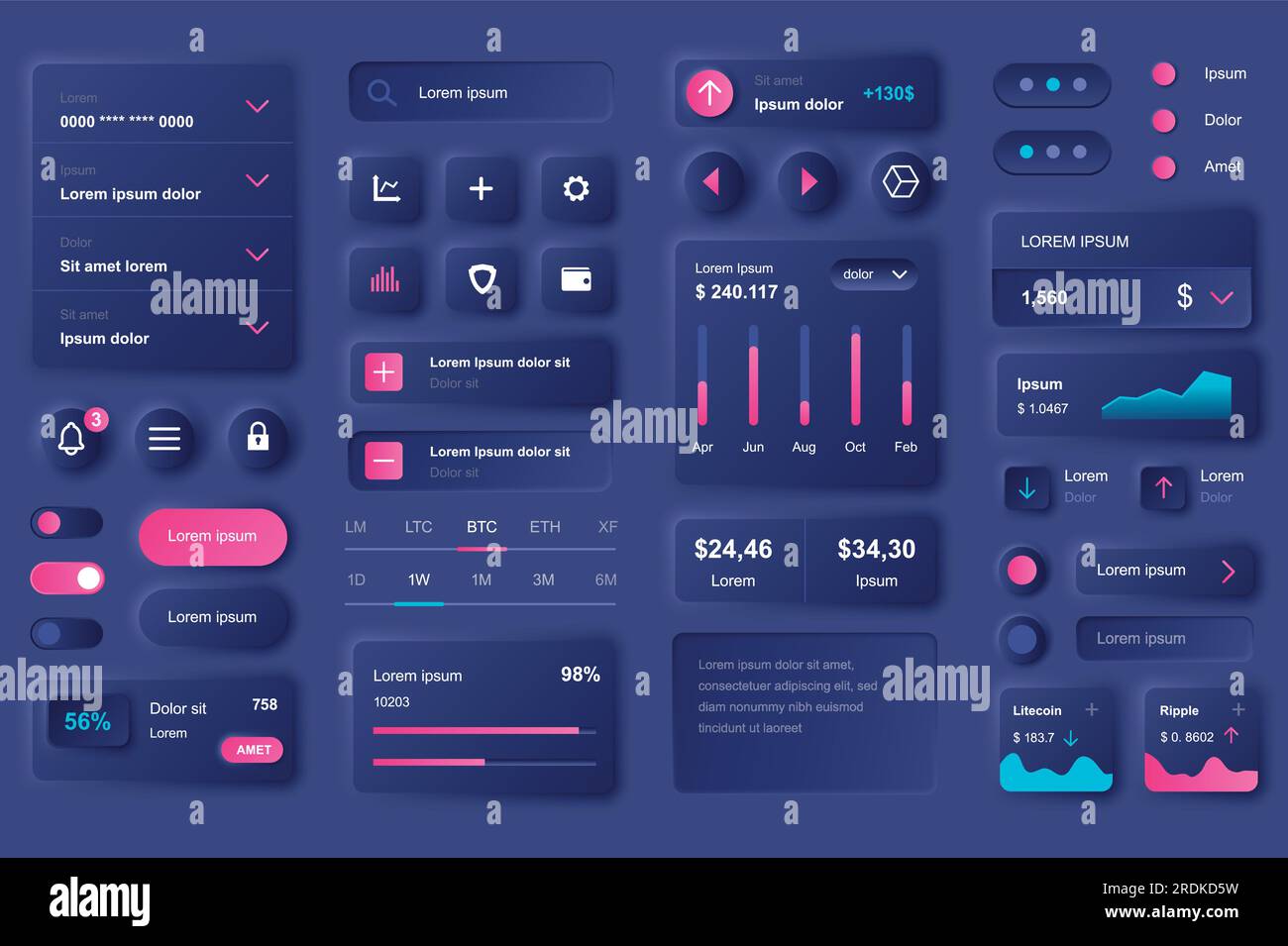 Trading ui Stock Vector Images - Alamy